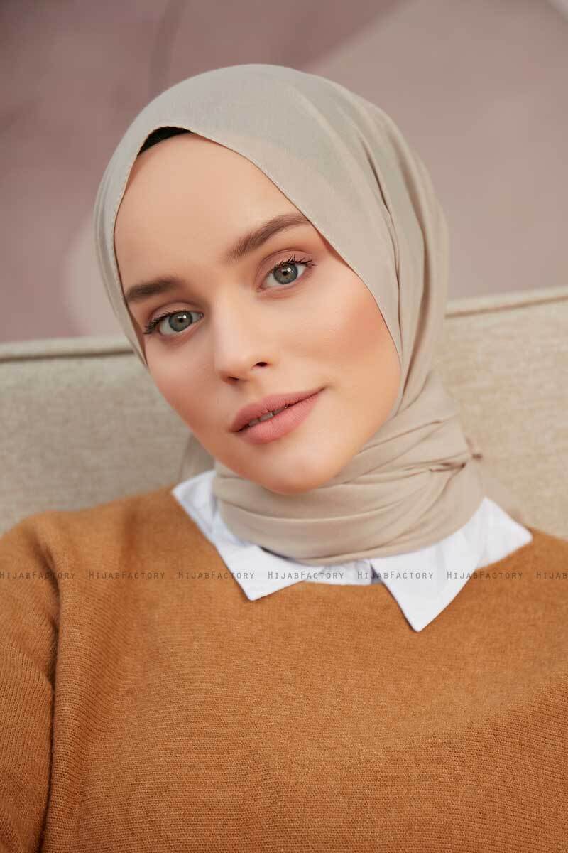 Silky Plain - Beige Hijab - Hijab - Hijabfactory.no
